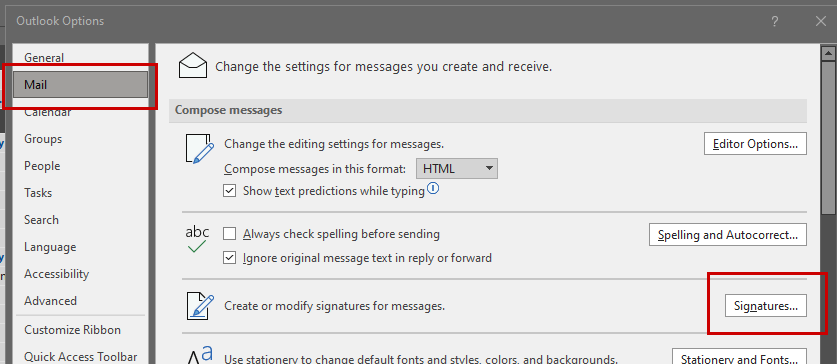 com2gov: How to change your email signature and Teams chat link